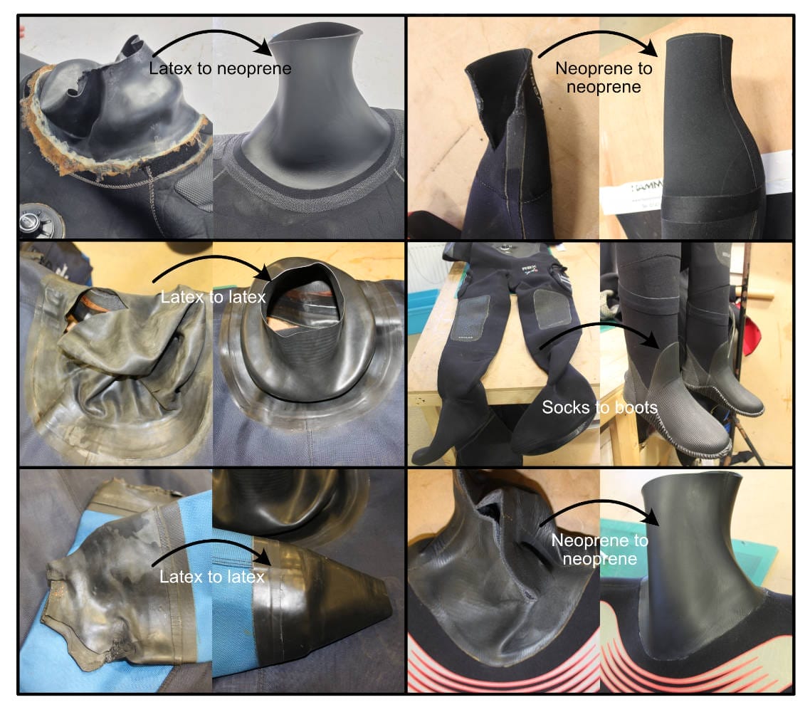 Drysuit Repairs | All Makes of Drysuit repaired | Hammond Drysuits